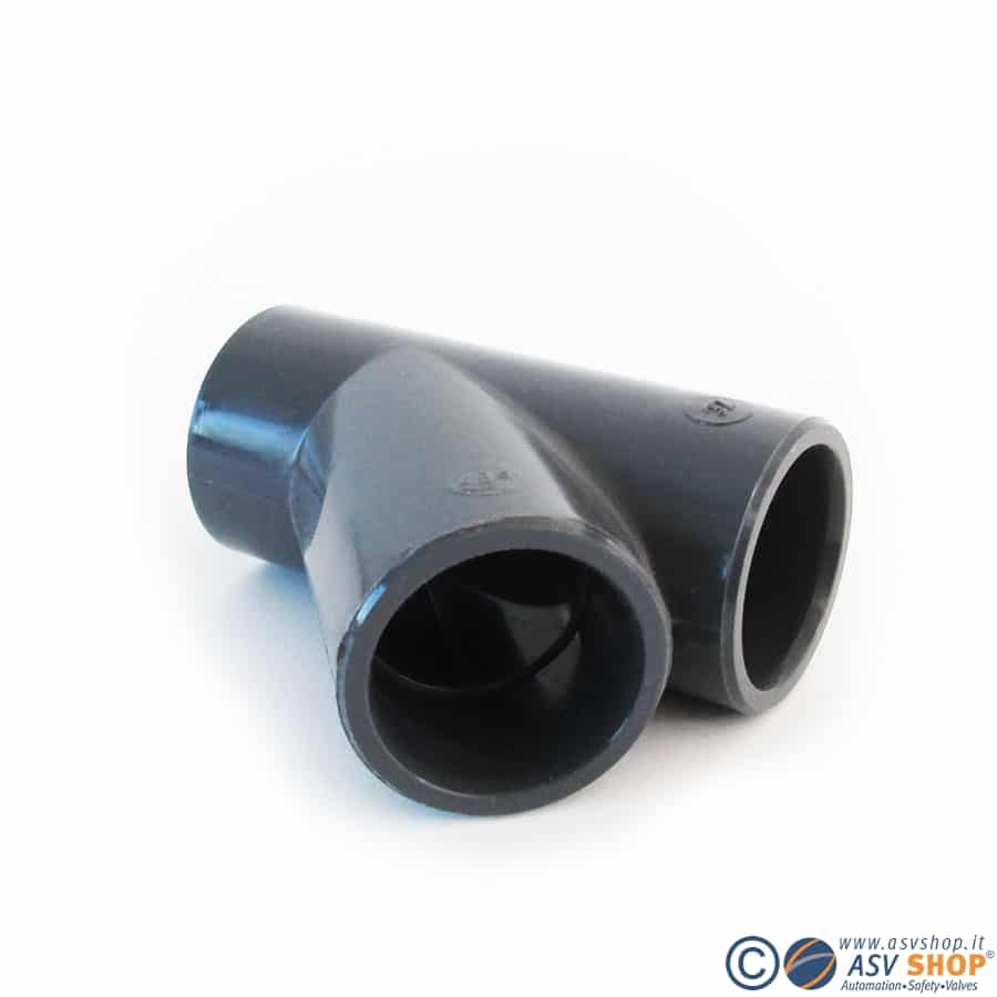 TEE 45° in PVC-U - Raccorderia in PVC su ASVShop