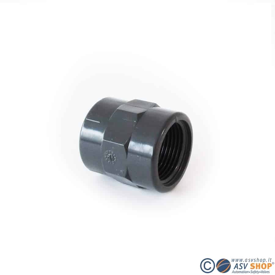 Manicotto ridotto filettato femmina in PVC-U - Raccorderia in PVC