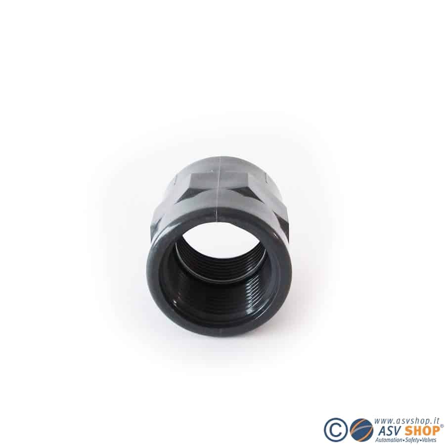 Manicotto filettato femmina in PVC-U - Raccorderia in PVC