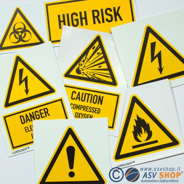 Segnaletica di pericolo e cartelli di avvertimento pericolo UNI ISO 7010