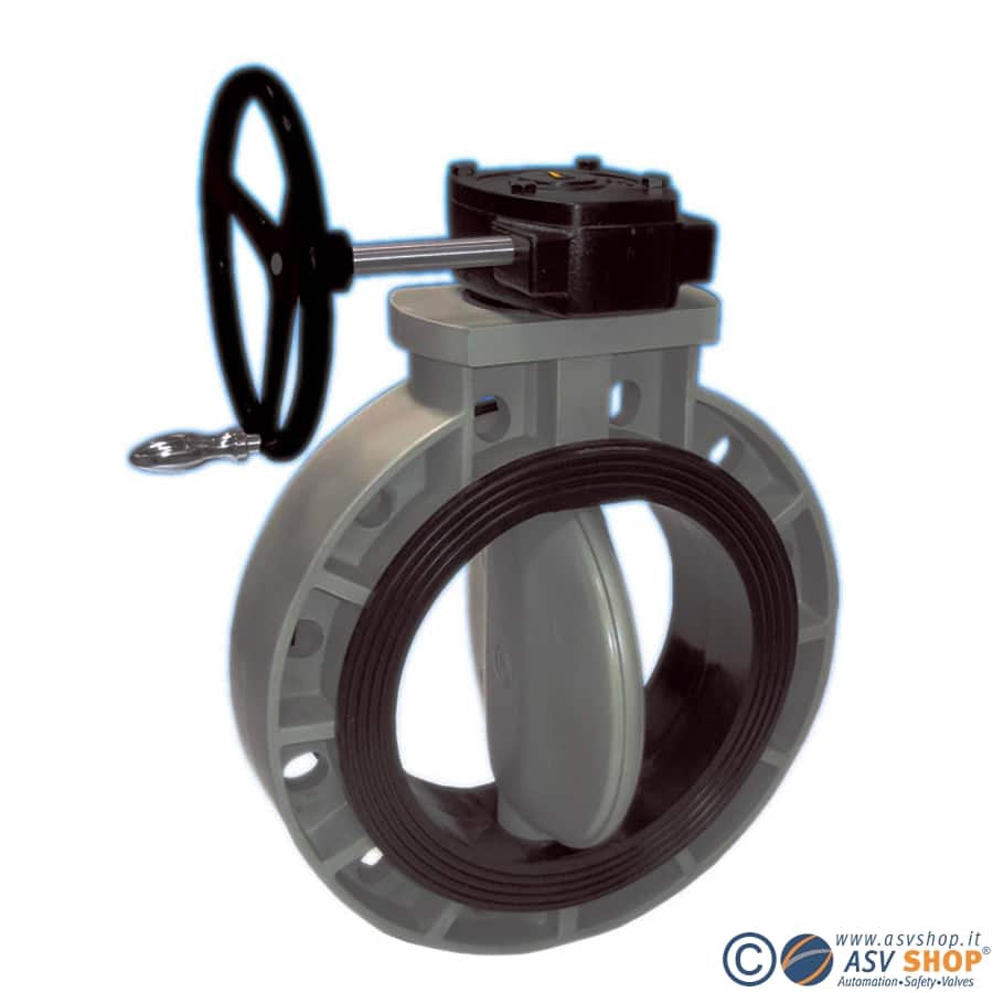 Valvola a farfalla in PVC con volantino K 210 - Valvole manuali
