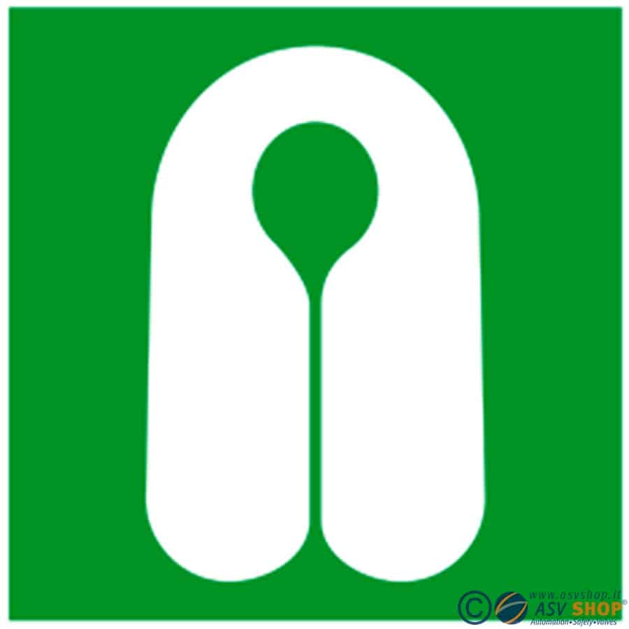 IMO LIFE SAVING SIGN, lifejacket, adesivo fotoluminescente laminato mm ...
